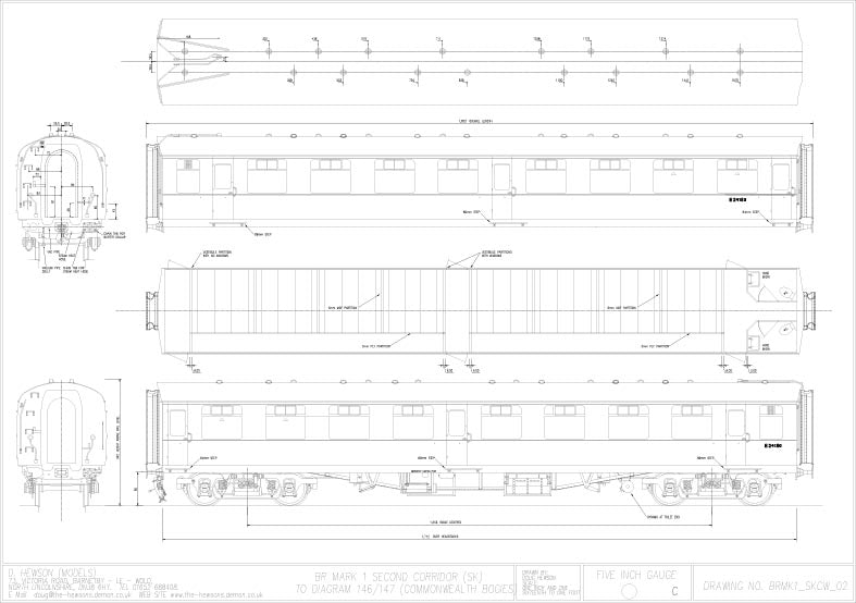 BR MK1 Brake Second corridor Doug Hewson drawing – Steam Workshop Stores
