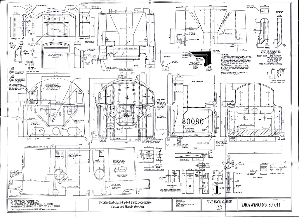 BR STD Class 4 Tank 80000: Bunker Drawing – Steam Workshop Stores