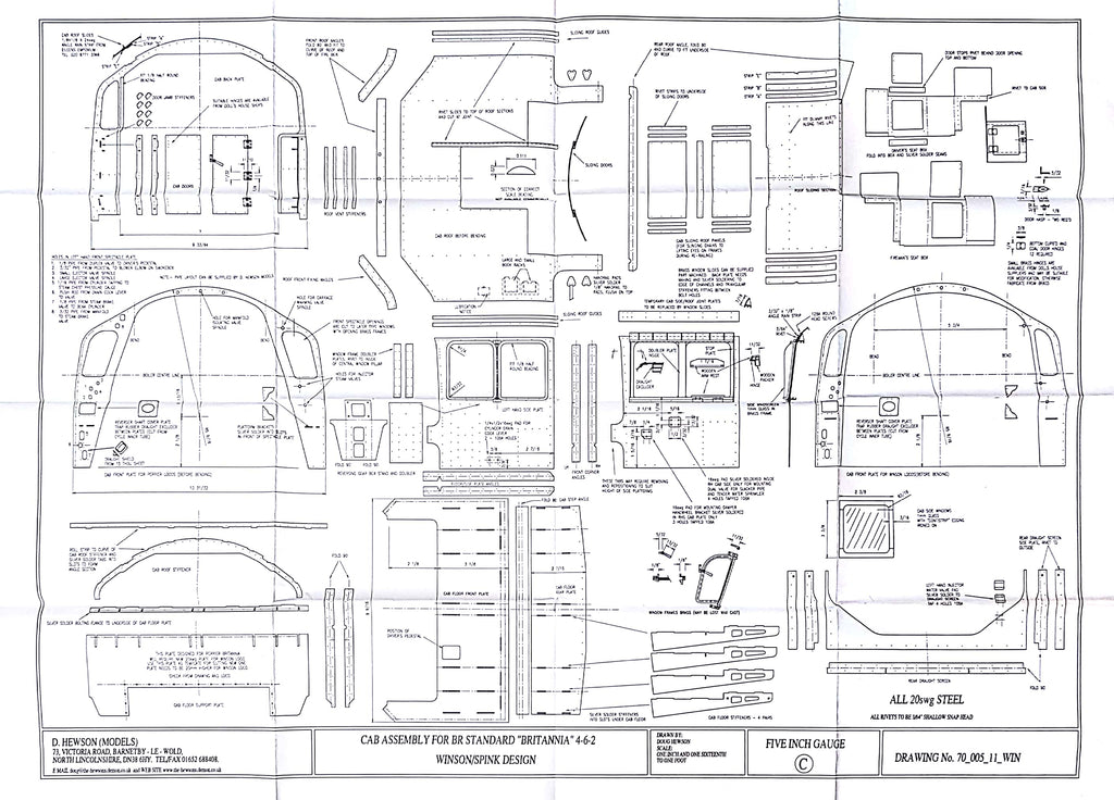 Britannia: Cab Platework Winson/Spink Design Drawing – Steam Workshop ...