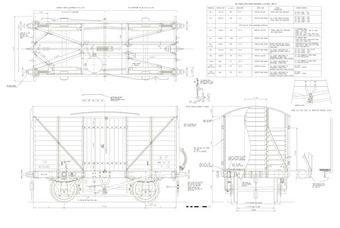 Wagons: GWR Diagram V23 Van Drawing – Steam Workshop Stores