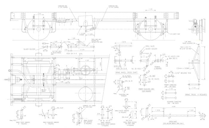 Wagons: LNER Standard Brake Van Drawing – Steam Workshop Stores