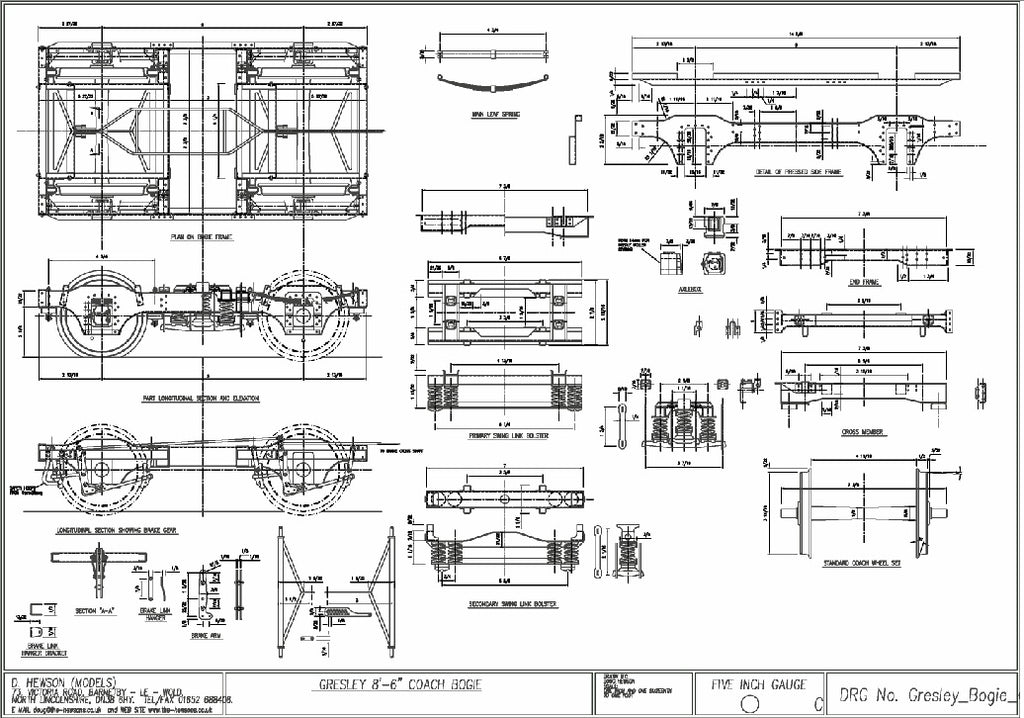 Wagon: Gresley 8' - 6" Coach Bogie GA – Steam Workshop Stores