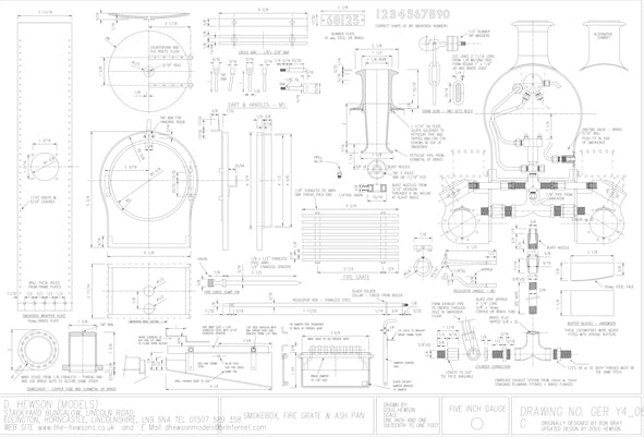 Y4: Smokebox, Fire Grate and Ash Pan Drawing. – Steam Workshop Stores
